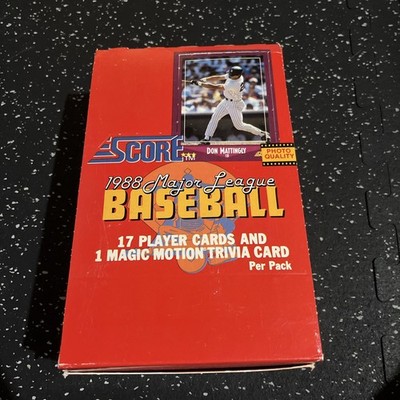 1988 Score Baseball Wax Box 36 Sealed Packs Tom Glavine | eBay