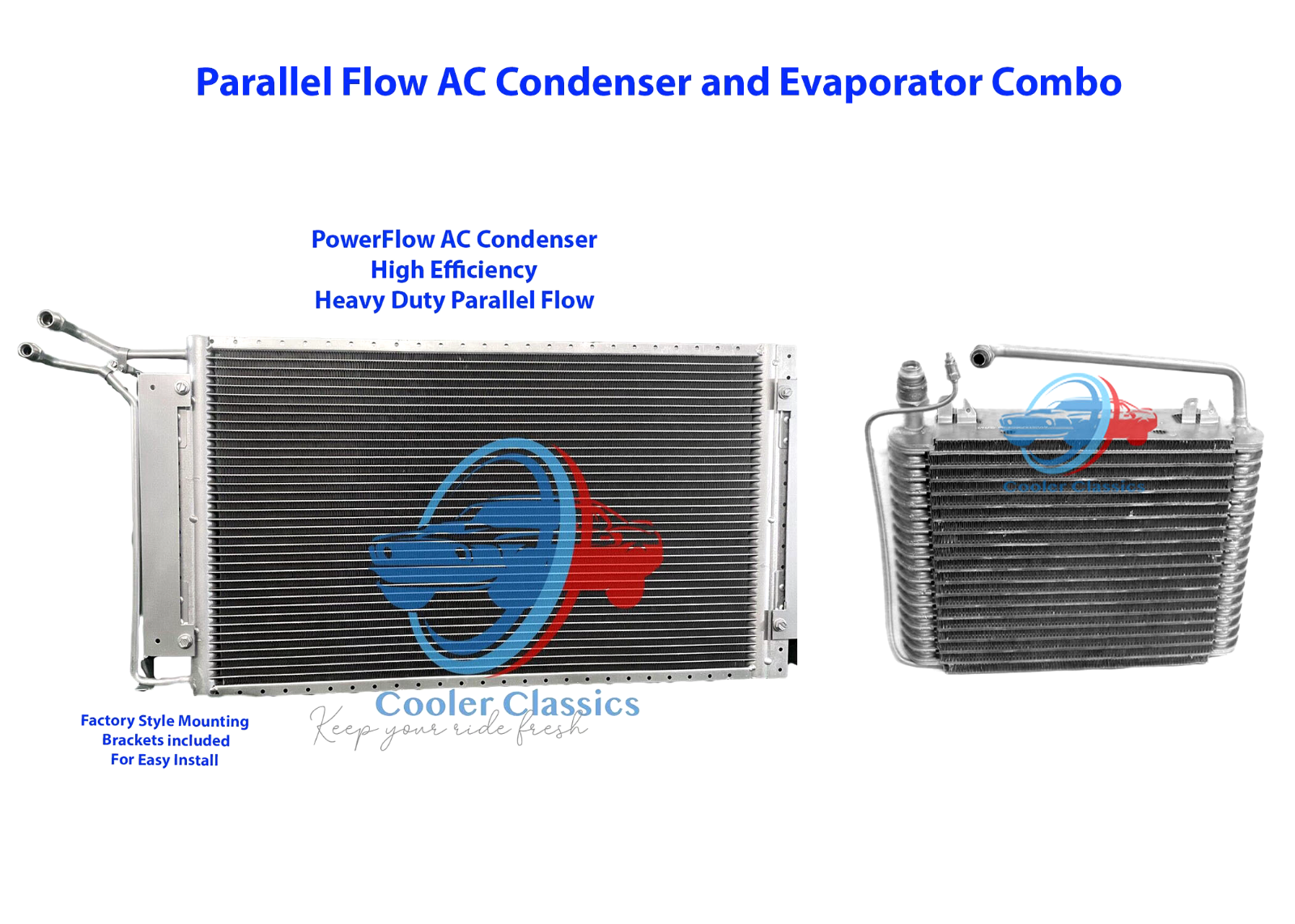 74 75 76 Chevy Impala Caprice Belair POWERFLOW AC CONDENSER Evaporator ...