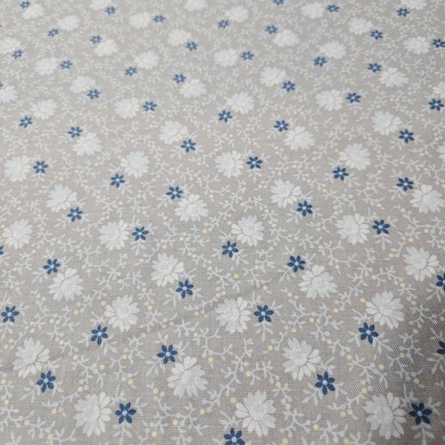 Pointe Pleasant BTY Nancy Rink Marcus Brothers Civil War Blue Floral on ...