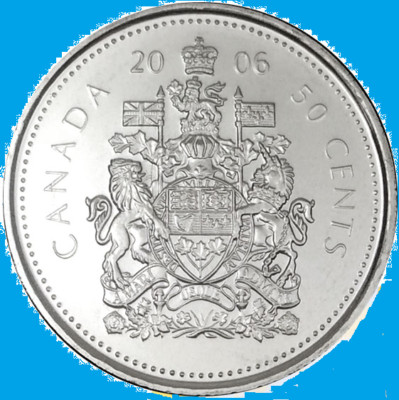 2006 Canada Half Dollar Fifty Cents Coin. Key Date Mint UNC 50 Cents ...