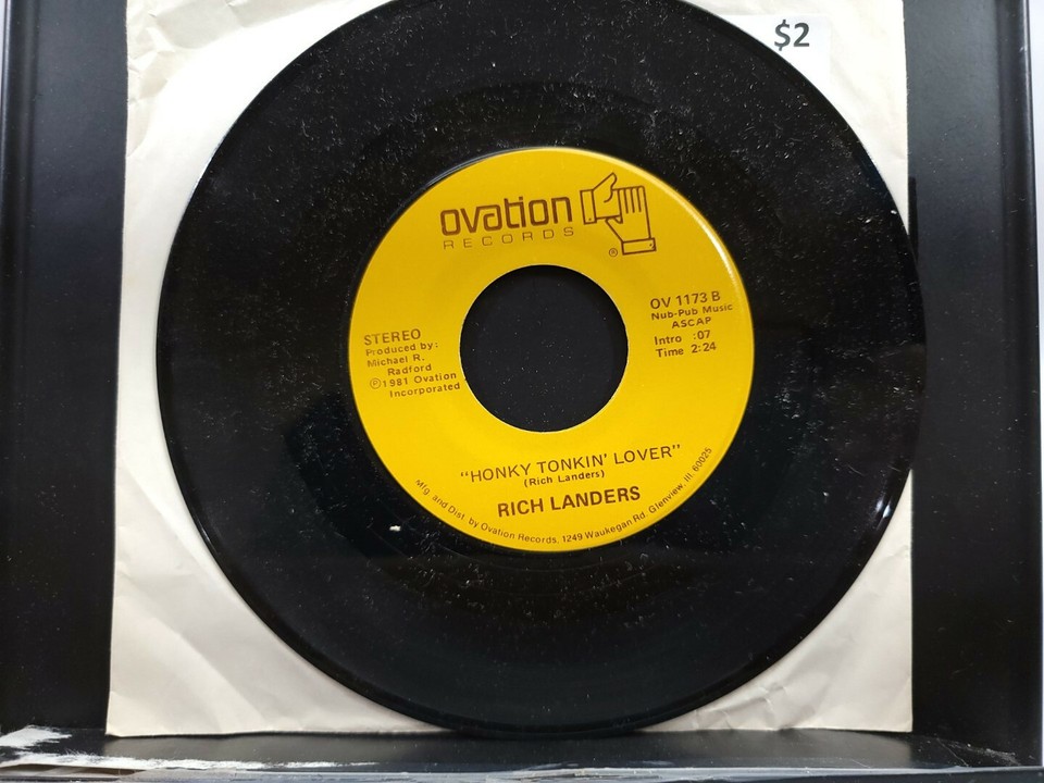 Rich Landers "Hold On / Honky Tonkin' Lover" 7" Ovation Records 1981 | eBay
