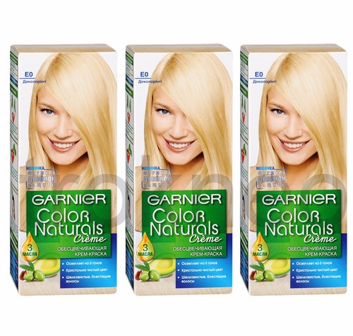 3pcs Garnier Color Naturals E0 Super Blonde Bleaching Color hair | eBay