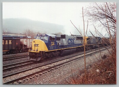 Railroad Photo - CSX #712 Diesel Locomotive 1990s Freight Train | eBay