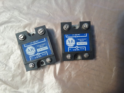 2pcs. Allen Bradley Solid State relays 24-280Vac 3-32Vdc P/N:A-B24D25 ...