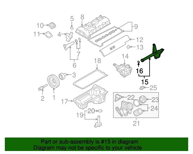 2007 E90 BMW 335i Sedan Engine Oil Pickup Suction Tube M701 for sale ...