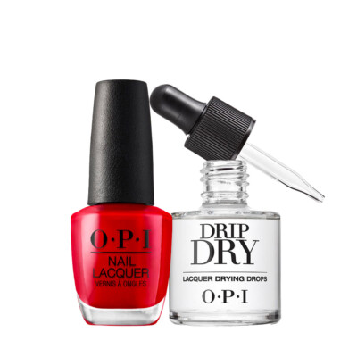 OPI Nail Lacquer NL N25 Big Apple Red 15ml Drip Dry Lacquer Drying ...