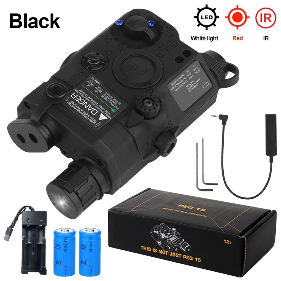 PEQ-15 Flashlight With UHP Visible Red IR Laser, 200Lumens White LED | eBay