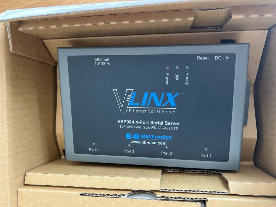 B&B Electronics ESP904 4-Port Serial Server VLinx | eBay UK