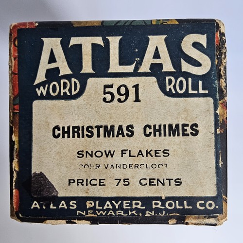 Atlas World Roll 591 Christmas Chimes, Snow Flakes piano roll | eBay