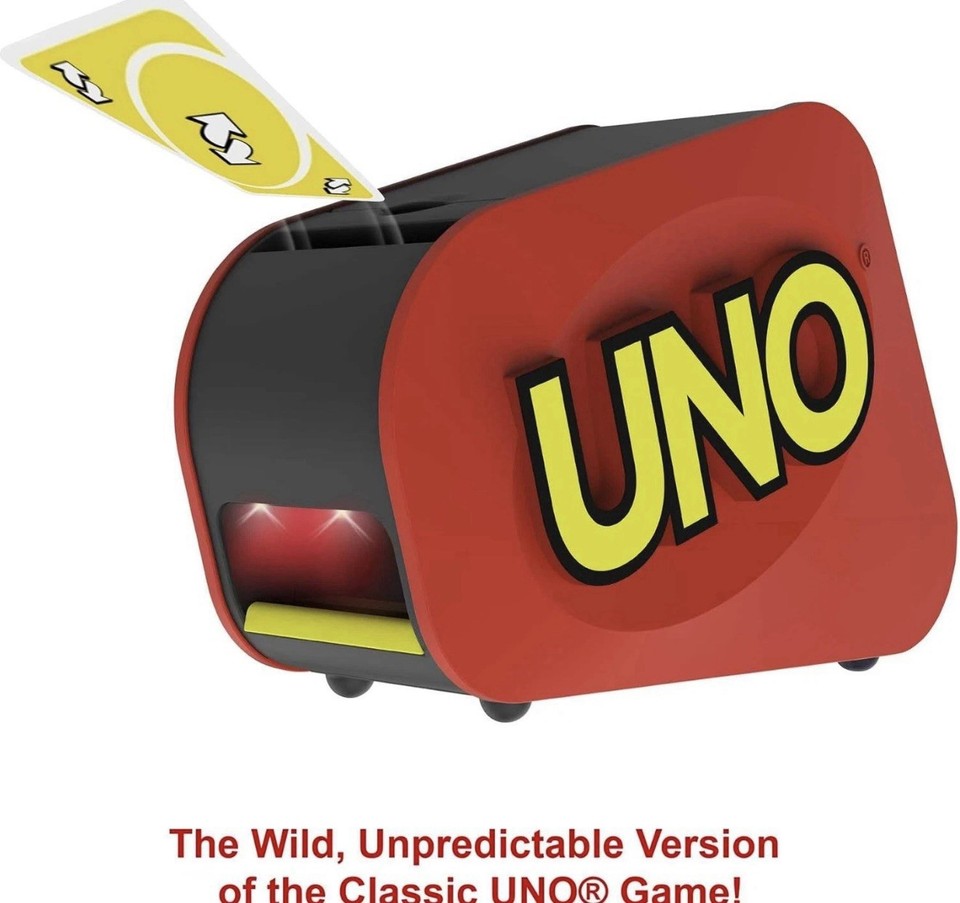 UNO Extreme Card Game Featuring Random-Action Launcher with Lights ...
