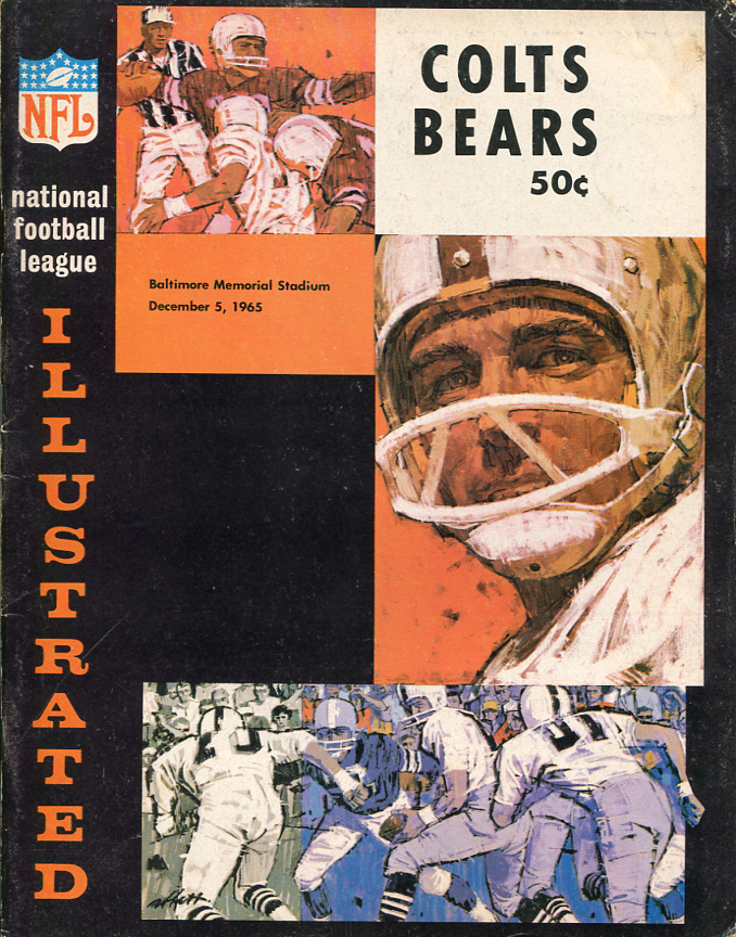 1965 Chicago Bears v Baltimore Colts Program Ex Condition | eBay