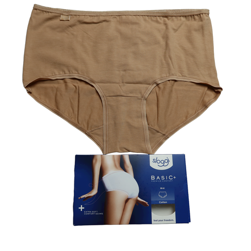 Sloggi Women's Basic+ Midi Cotton Brief, Skin Beige | eBay UK