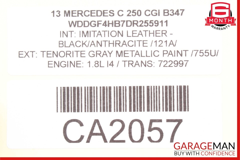 12-14 Mercedes W204 C250 C350 C63 AMG Rear SAM Module Relay Fuse Box ...