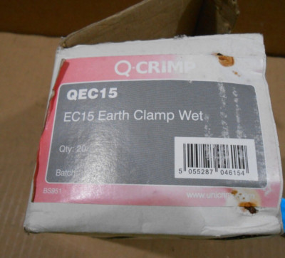 Q-Crimp Earth bonding clamps wet QEC15 Qty 20 | eBay UK