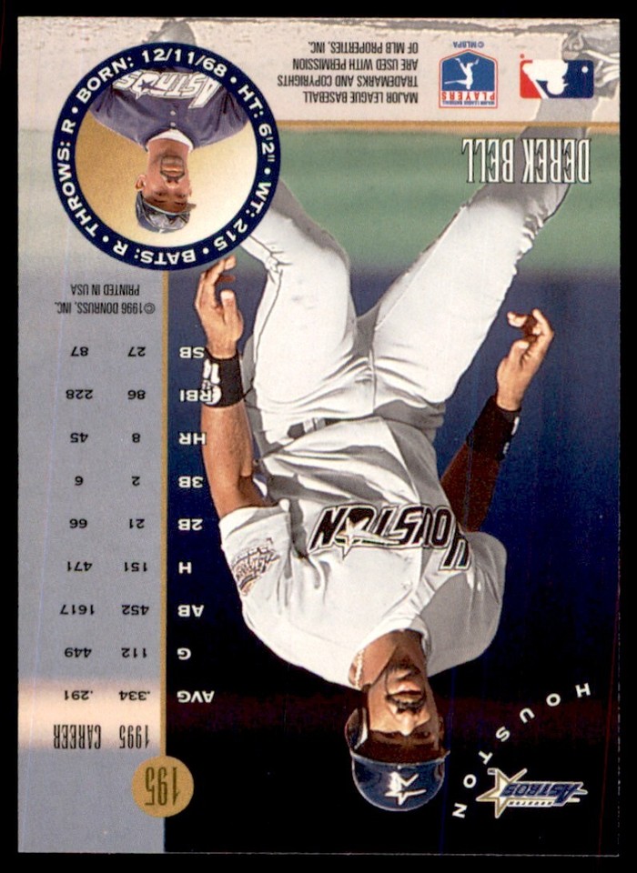 1996 LEAF DEREK BELL HOUSTON ASTROS #195 | eBay