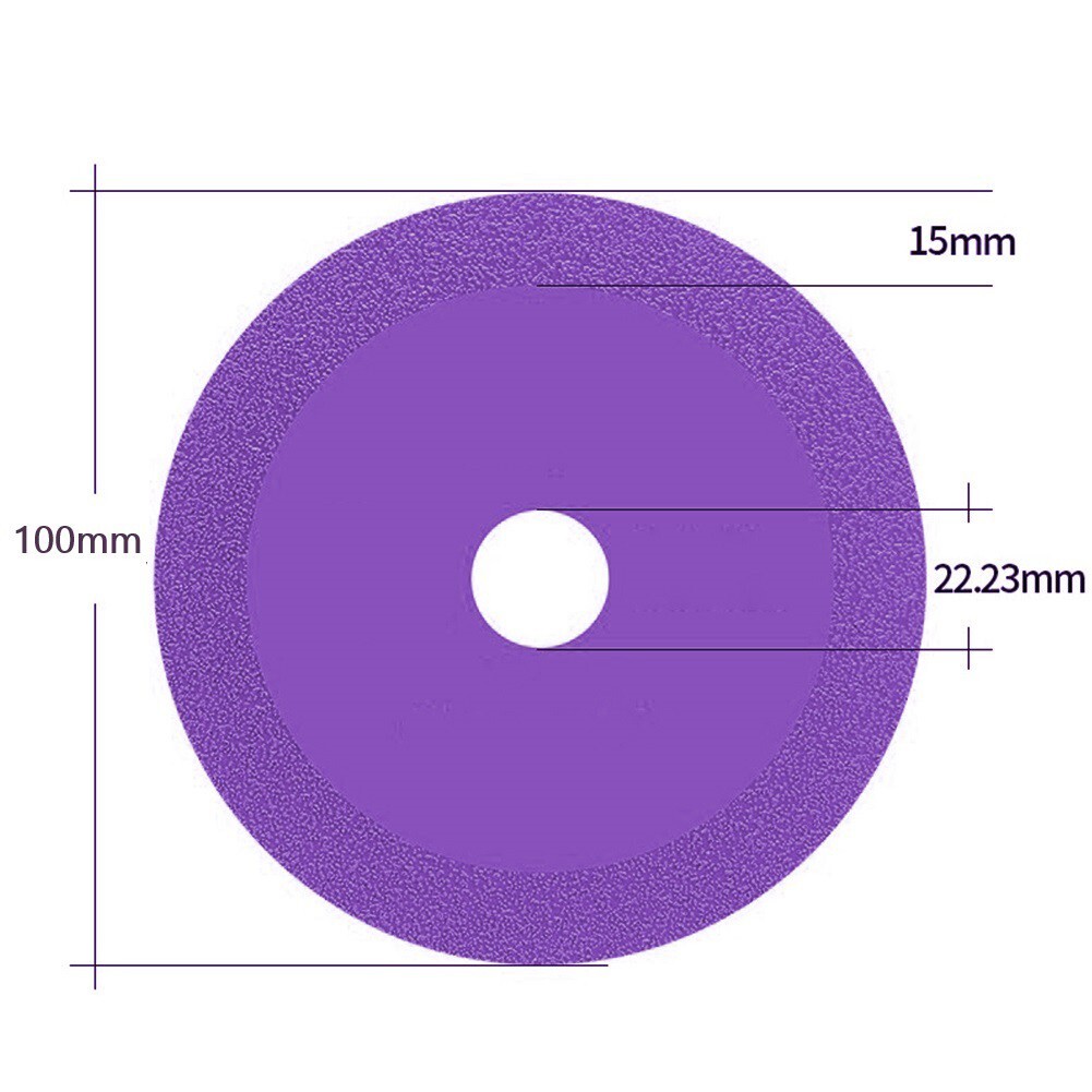 Optimum Performance Longevity Purple Emery Grinding Wheel 100mm Cutting ...