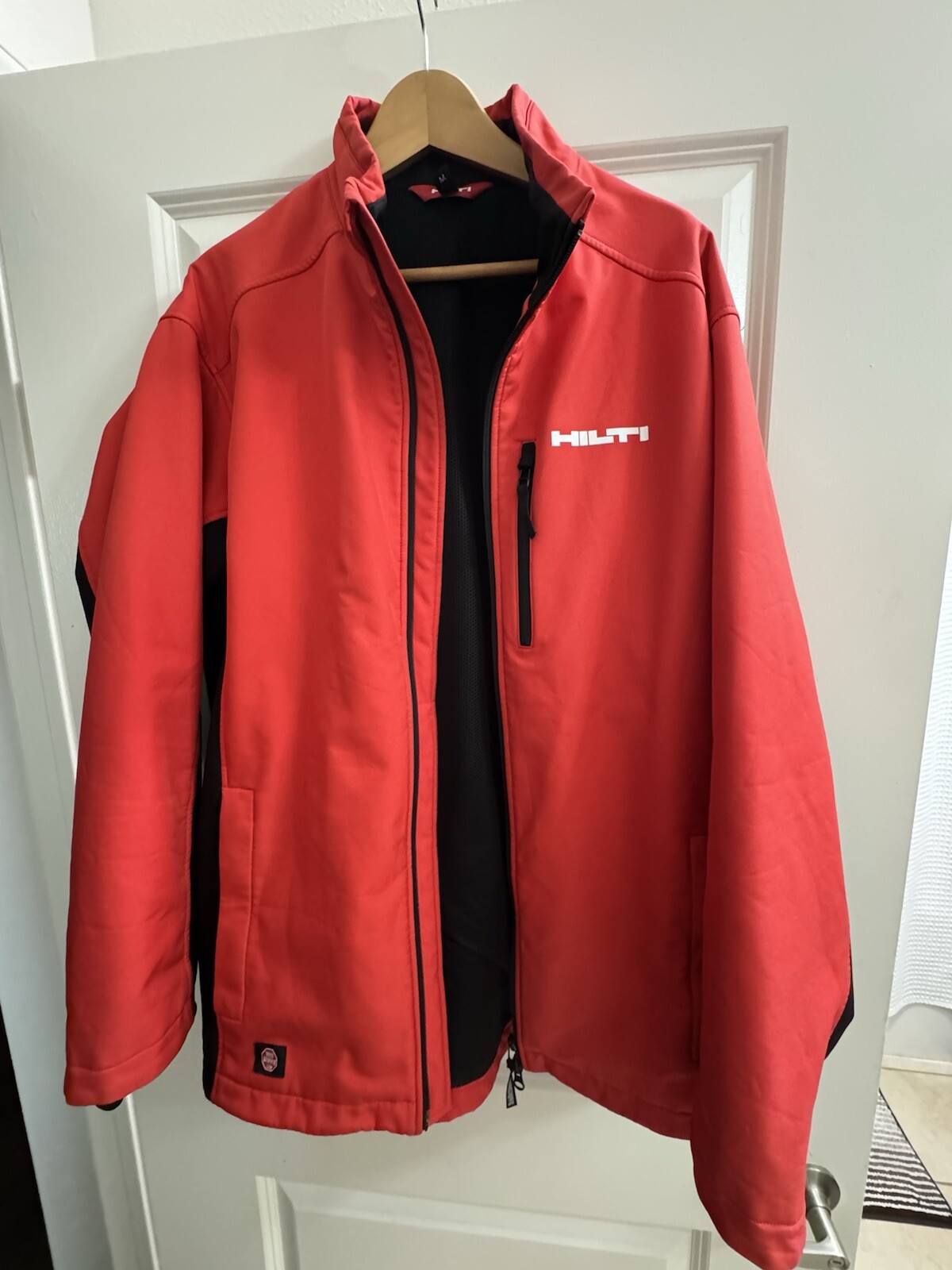 Hilti Windstopper Softshell Jacket Men's 2XLT Red Black Work Full Zip | eBay