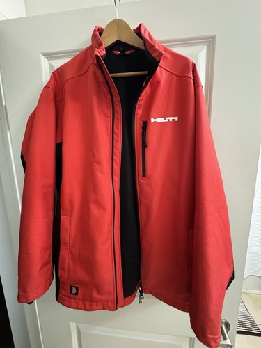 Hilti Windstopper Softshell Jacket Men's 2XLT Red Black Work Full Zip ...