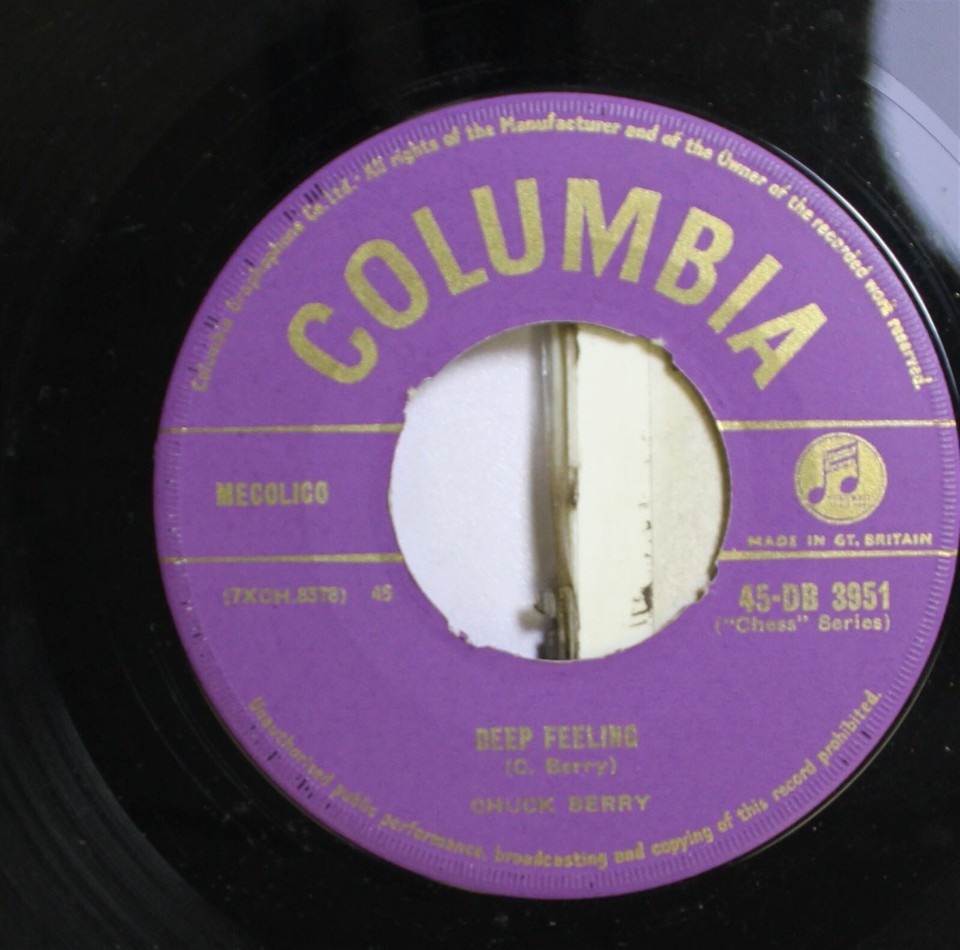 50'S & 60'S UK Import 45 Chuck Berry - School Day / Deep Feeling On ...