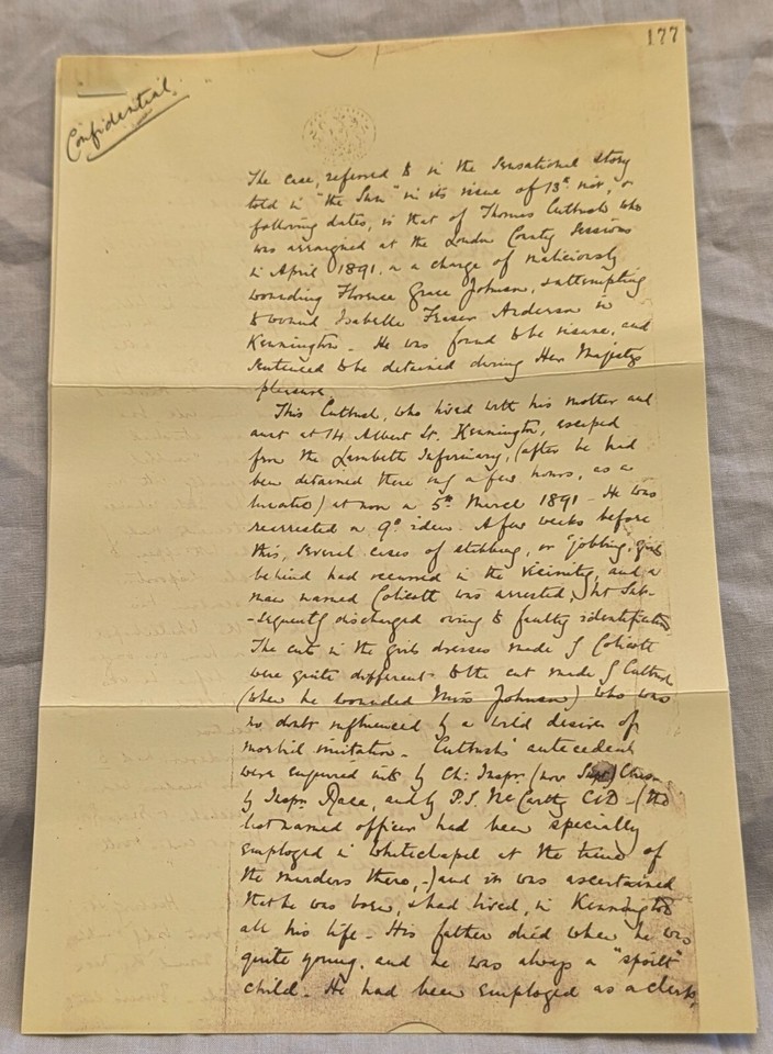 Jack the Ripper Memorabilia Letters Signed White Chapel Serial Killer ...