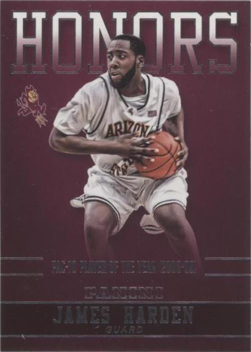 2015 Panini Arizona State Sun Devils - Honors James Harden #JH-ASU for ...