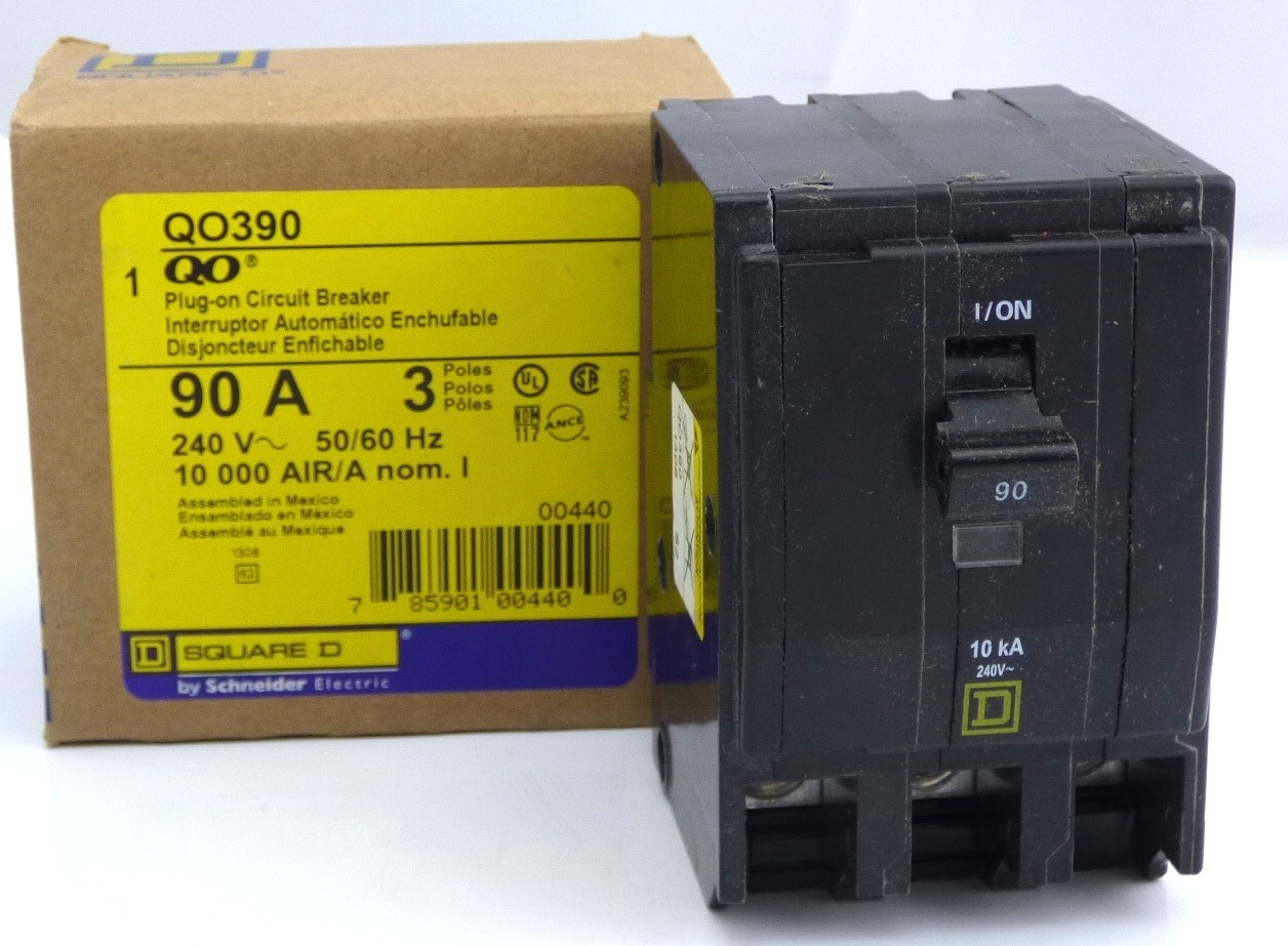 Square D QO390 3p 90a 240v Circuit Breaker NEW 1-yr Warranty | eBay