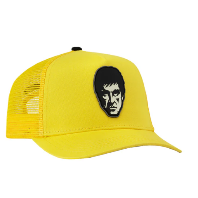 JC HATS SNAPBACK SCARFACE YELLOW TONY FACE CURVE MESH 1698 YELLOW | eBay