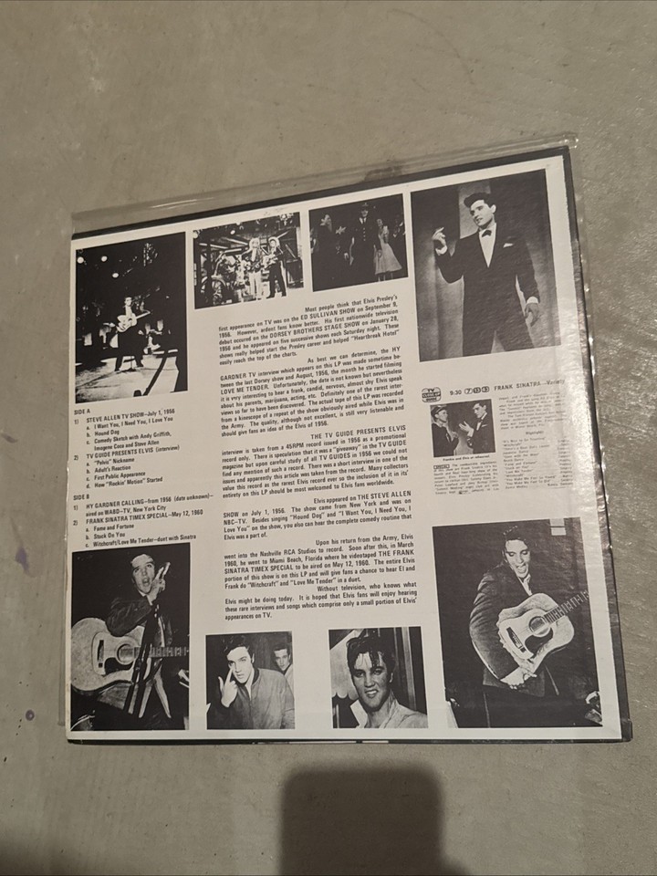 Elvis Presley RARE TV Guide Presents Elvis LP!!!!!!! | eBay