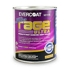 EVERCOAT RAGE ULTRA BODY FILLER 3LTR WITH HARDENER (8RGU) | eBay