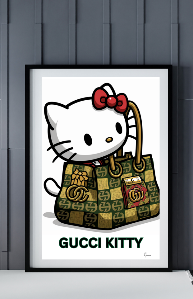 HELLO KITTY PRINT 11X17 GUCCI KITTY HELLO KITTY DESIGNER SERIES-BY ...