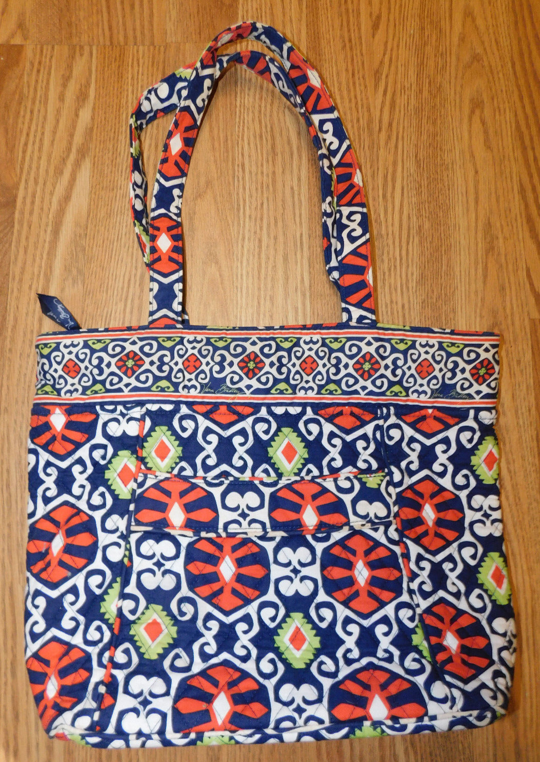VERA BRADLEY Tote Bag Purse, Sun Valley, Orange Blue Green White | eBay
