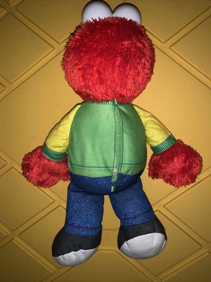 Sesame Street 12" Talking ABC Elmo Sings Alphabet Song Learning Plush ...