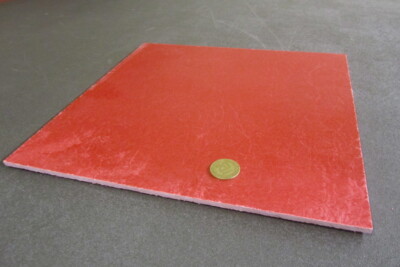 GPO3 Electrical Red Fiberglass Sheet 3/16" Thick x 12.0" Wide x 12.0 ...