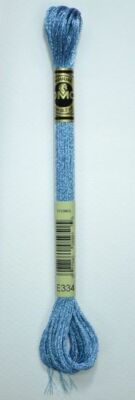 DMC Light Effects Thread E334 BLUE TOPAZ Embroidery Floss, 8m Skein | eBay Australia