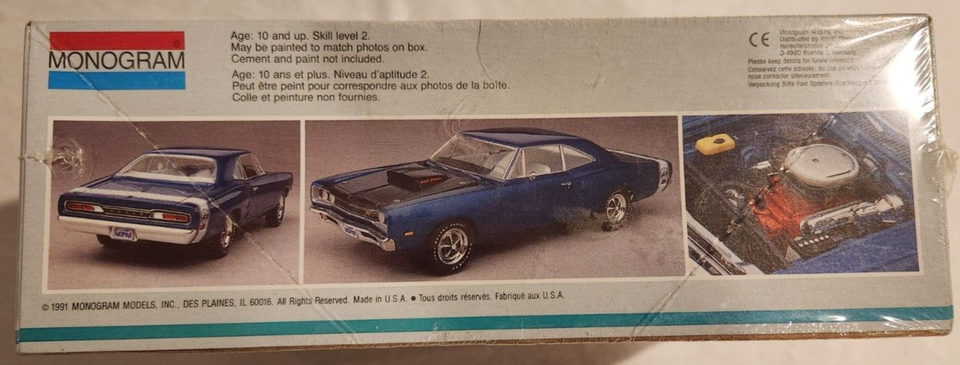 NEW Monogram 1969 Dodge 440 "Six Pack" Model Kit# 2215, 1/24 Scale ...