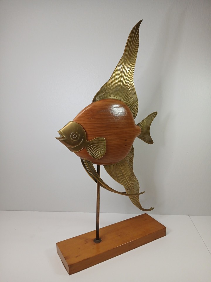 Vintage MCM Mid Century Modern Frederick Cooper Angel Fish Sculpture ...