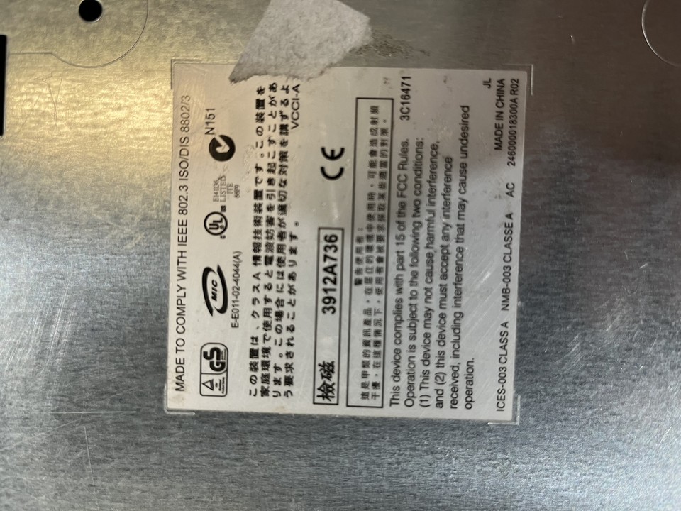 3Com Baseline 24 Port Switch 2024 - 3C16471 | eBay