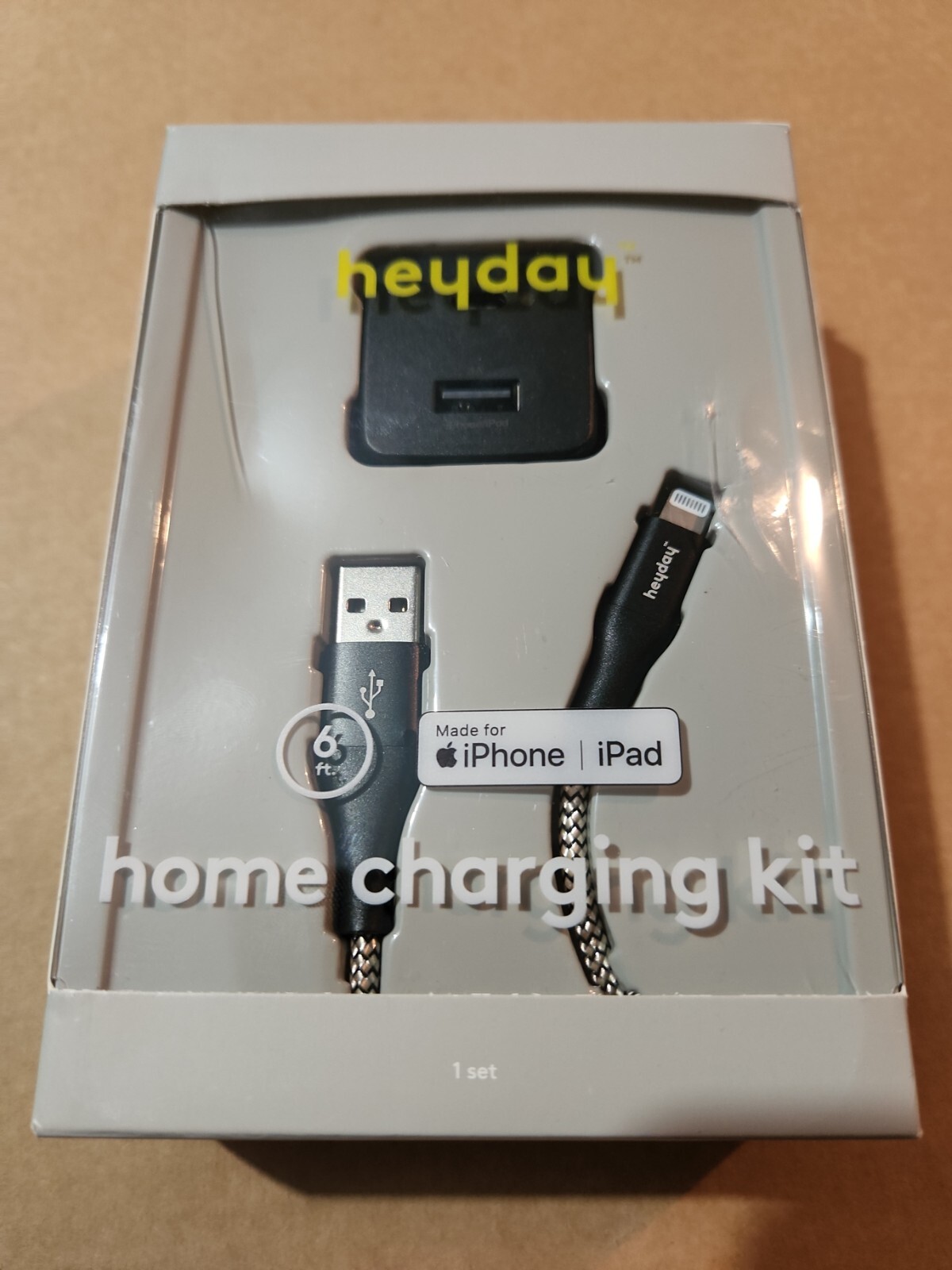 heyday 2-Port Wall Charger 1USB-C & USB-A (with 6' Cable) - SEE DETAILS ...