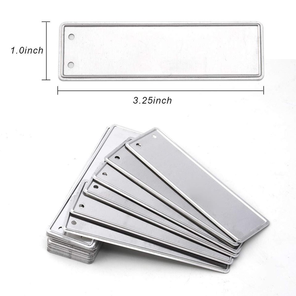 100 Metal Plant Labels Aluminum Tags 6 Inch Wires Included Garden ...