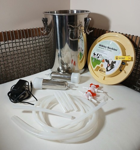 16 L Cow Milking Machine Portable Automatic Cow Milker Rechargeable ...