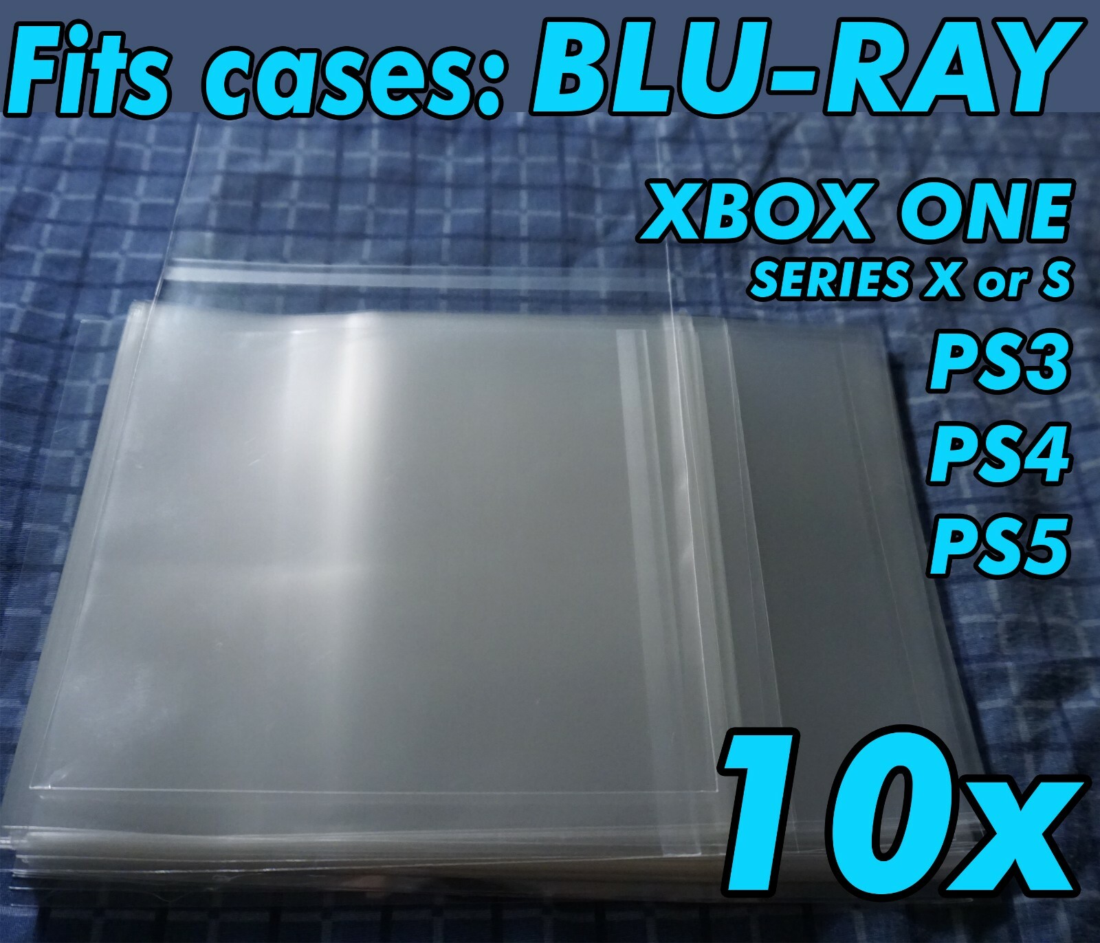 10x Resealable Sleeves PS3 PS4 PS5 Xbox One Game Case Protective Sleeve OPP | eBay