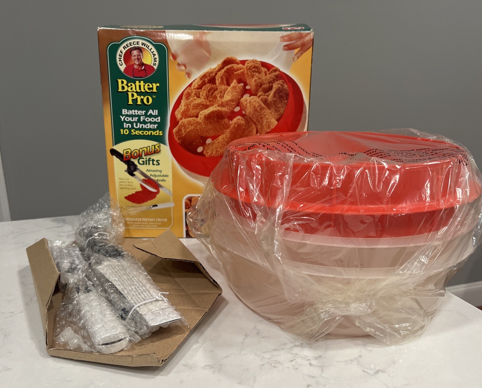 NIB Batter Pro System by Chef Reece Williams + Bonus Gifts Adj Knife ...