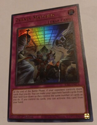 Yugioh Evenly Matched Ultra Rare RA01-EN074 Rarity Collection 1st Ed | eBay