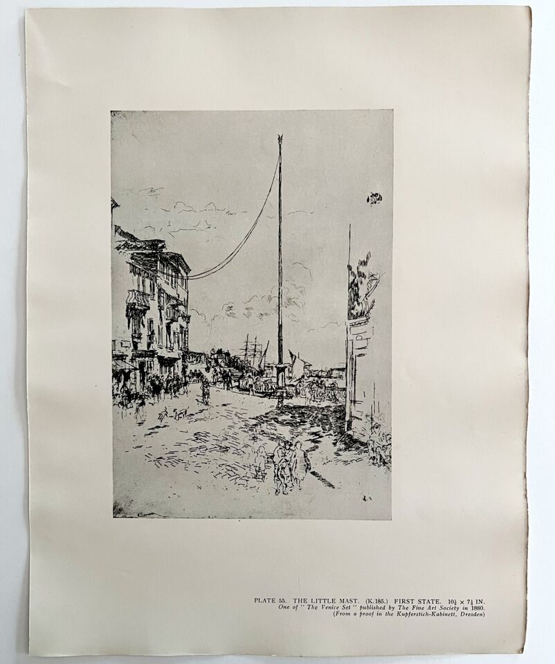 Little Mast Etching Print 1922 James McNeill Whistler 1st State Art ...