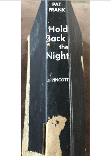 Hold Back The Night Hardcover Book By Pat Frank 1952- Besides Cover ...