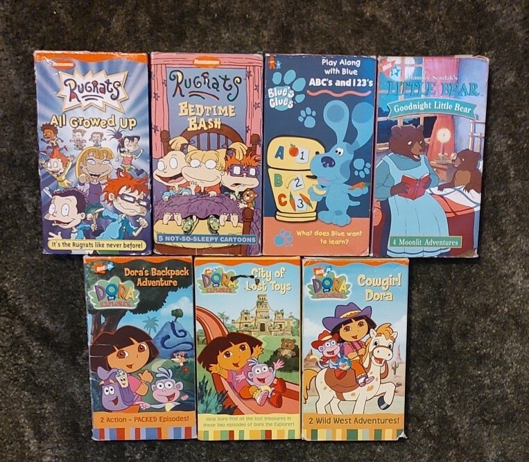 Nickelodeon VHS Lot of 7 (Rugrats, Dora, | Grelly USA