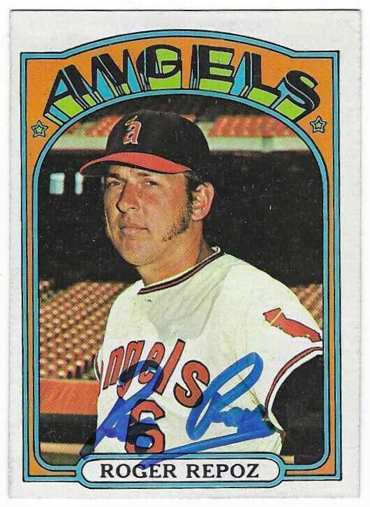 ROGER REPOZ 1972 TOPPS AUTOGRAPHED SIGNED # 541 CALIFORNIA ANGELS | eBay