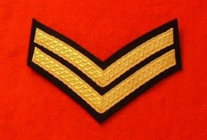 Black No1 Dress CPL Tapes Corporal Chevrons CPL Stripes | eBay