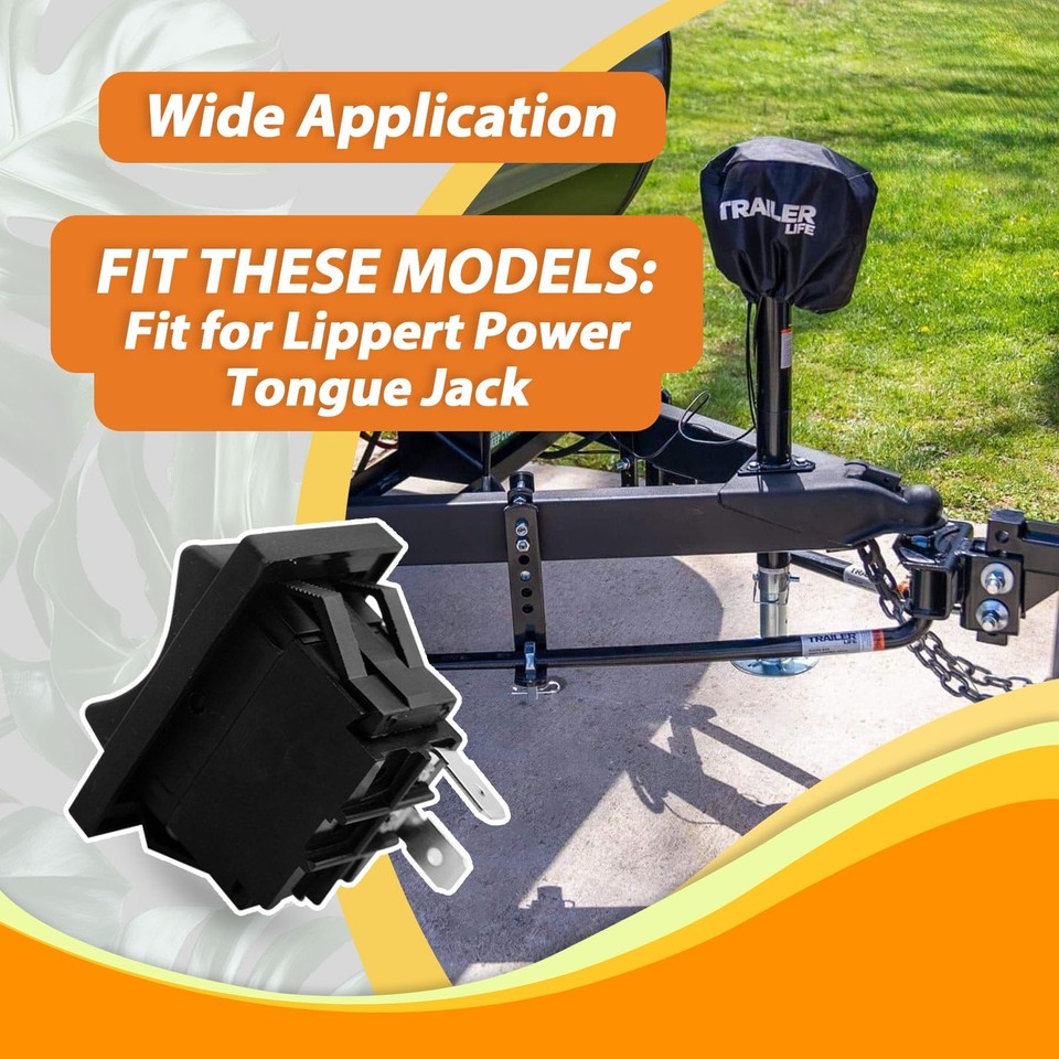 Waterproof Switch Fit for Lippert Power Tongue Jack Replace 2020104072 ...