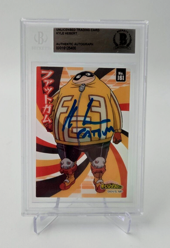 Fatgum Signed Card My Hero Academia Kyle Hebert Autograph Slabbed ...
